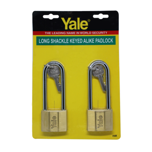 Long Shackle Brass Padlocks 140 Series Key Alike 2