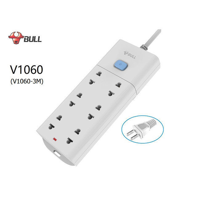Bull, Extension Board 6 Outlets 1 Switch, V1060