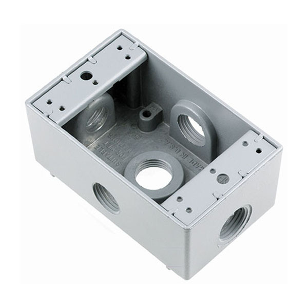 rectangular weatherproof outlet boxes aluminum-die-cast