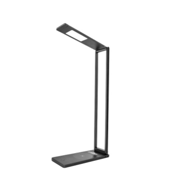 ACO FOLDABLE SLIM LED DESK LAMP WITH WIRELESS CHARGER 4.5W BLACK